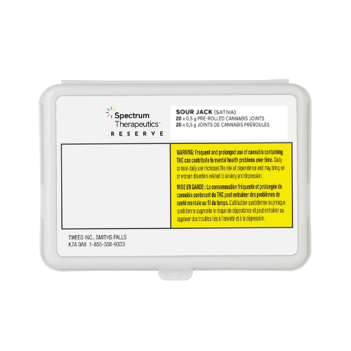 Spectrum Reserve (Sour Jack) 20x0.5g Pre-Roll – Spectrum Therapeutics